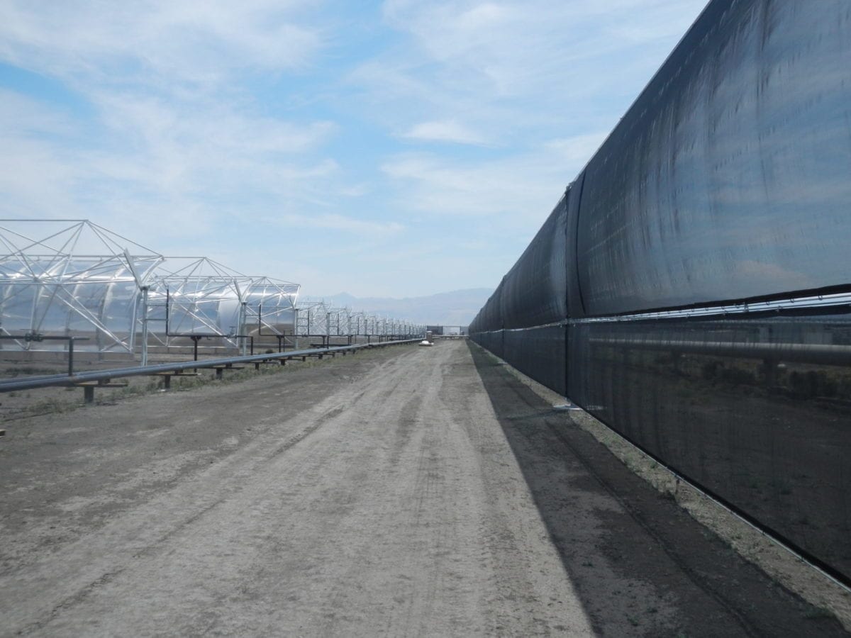 Wind Protection for Solar Field - WeatherSolve Structures