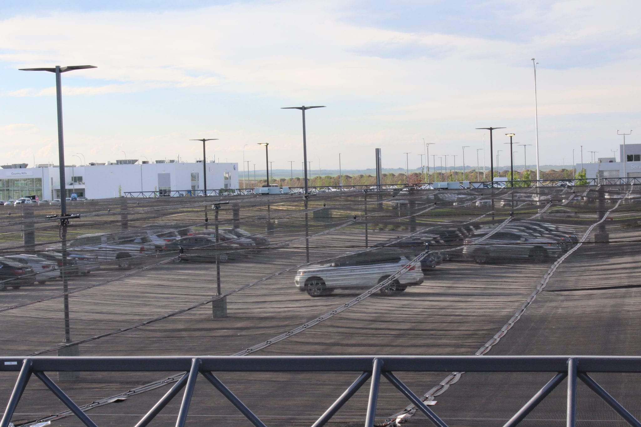 Parking Lot Hail Protection - WeatherSolve Structures